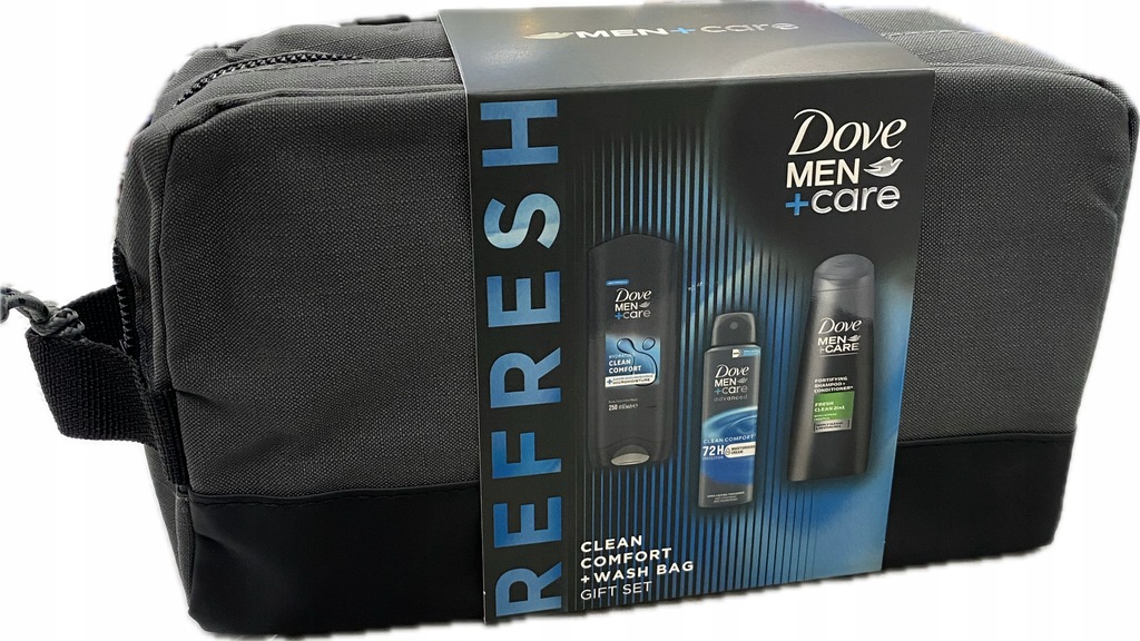 DOVE Zestaw dla mężczyzn w kosmetyczce Dove Men+Care 3 produkty ...