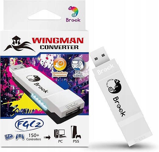 Brook Wingman FGC2 PS5 PC Adapter Arcade Stick Gamepad LOW LAG ...