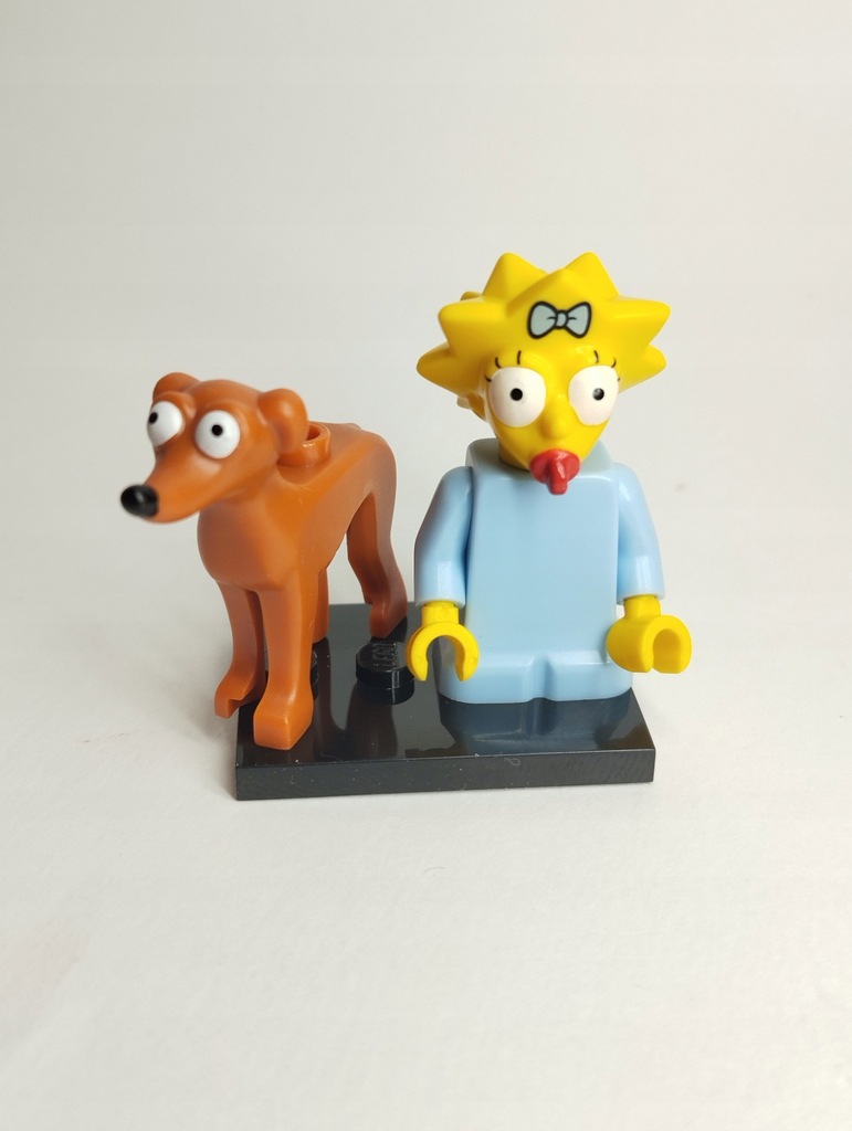 LEGO FIGURKA SIMPSONS sim005 Maggie Simpson plus pies komplet ...