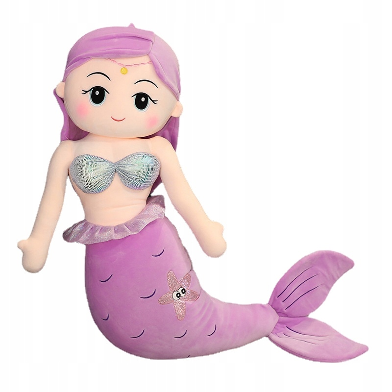 Syrena Księżniczka Pluszowa Lalka Maskotka 85cm - 12846803967 - oficjalne archiwum Allegro
