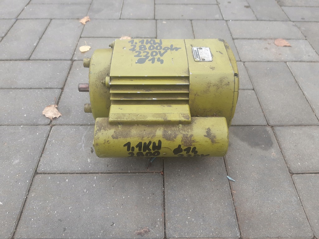 Silnik elektryczny VEM 1.1KW 2800 obrotów 220V 380 - 7708687388 - oficjalne archiwum Allegro