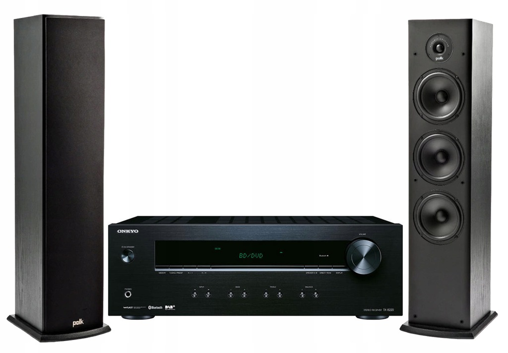 ZESTAW STEREO ONKYO TX-8220 + POLK AUDIO T50 - 11803868451 - oficjalne archiwum Allegro