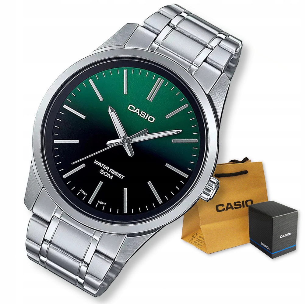Klasyczny zegarek meski Casio MTP-E180D + Grawer - 13995280933 - oficjalne archiwum Allegro