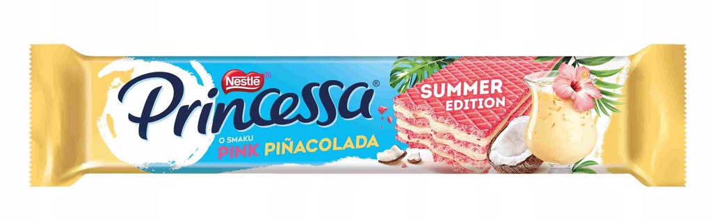 Wafle Princessa Pink Pinacolada 37g x 30 szt - 12141717653 - oficjalne ...