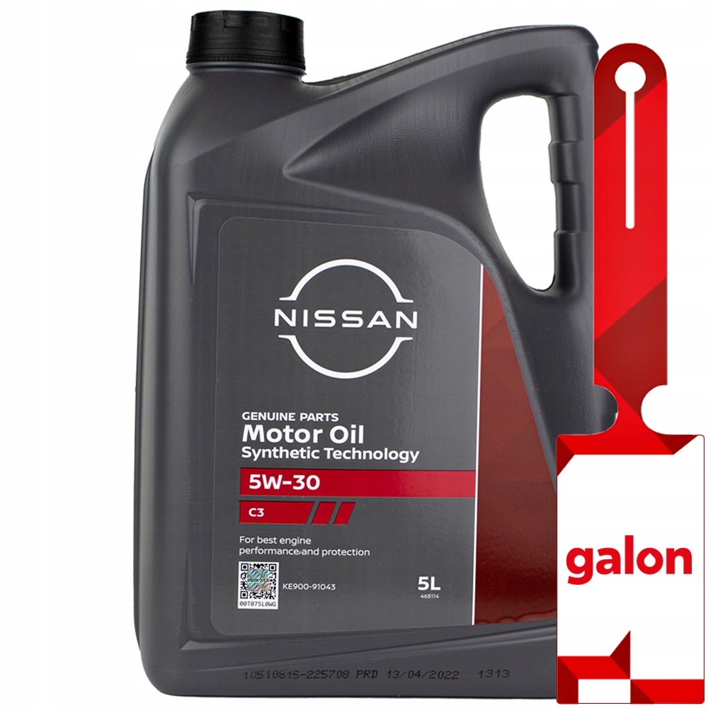 NISSAN Motor Oil C3 5W30 5L - oryginalny olej silnikowy OEM - 13932128985 - oficjalne archiwum ...