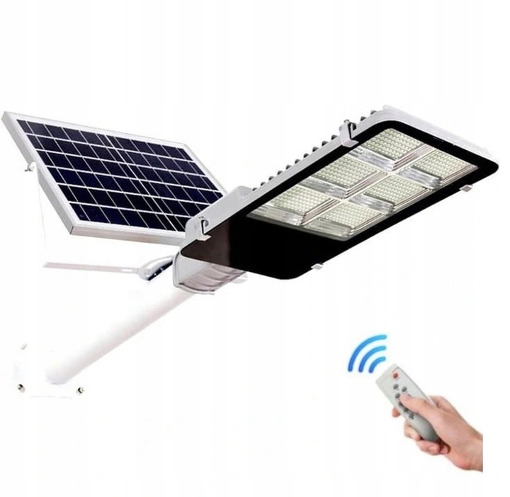MOCNA LAMPA SOLARNA LED 100W ULICZNA Z PILOTEM - 12824714514 - oficjalne archiwum Allegro