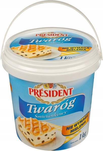 SER SEREK TWARÓG NA SERNIK PRESIDENT WIADERKO 1 KG - 9946955592 ...