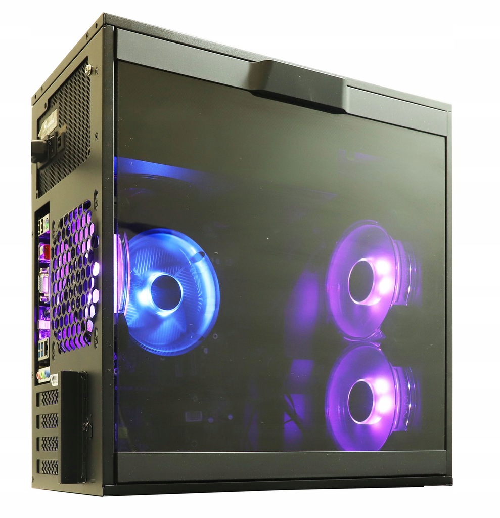 OBUDOWA PC MINI TOWER BLACK GAMING USB RGB OKNO - 12664614244 ...