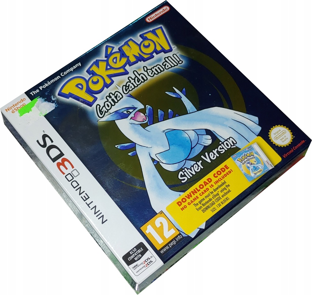 POKEMON SILVER VERSION / 3DS / KOD / PUDEŁKO - 10119797137 - oficjalne archiwum Allegro