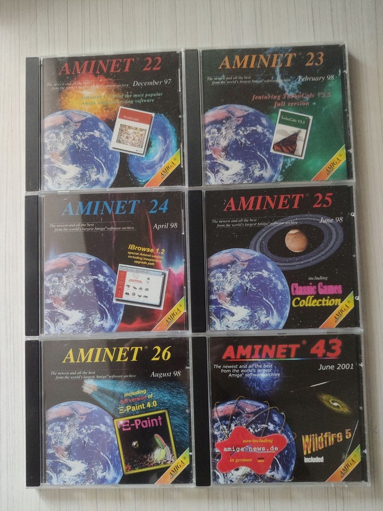 Aminet Amiga CD zestaw kolekcja unikatowych płyt - 11488584328 ...