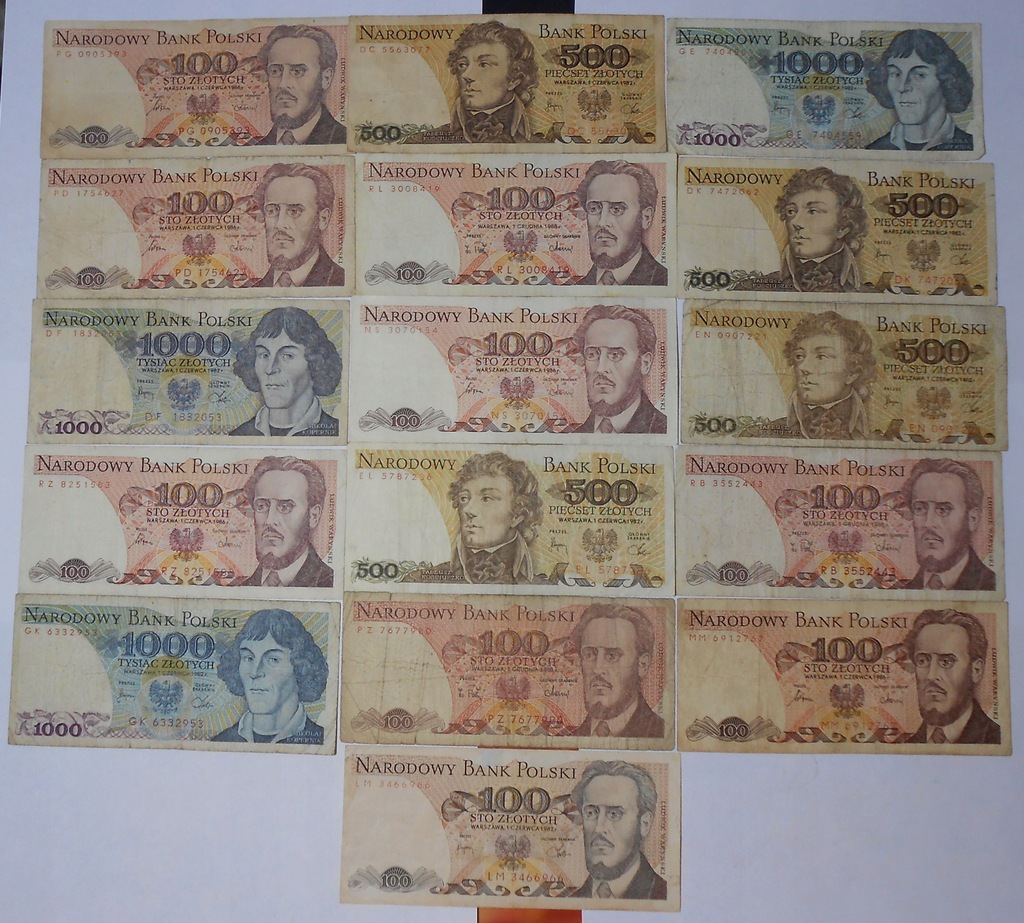 stare polskie banknoty PRL lot (1) - 13097676601 - oficjalne archiwum ...