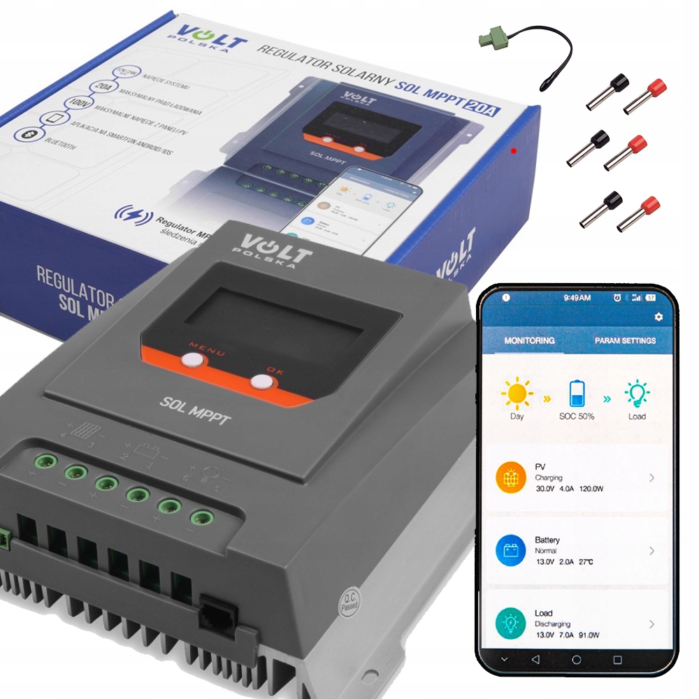 REGULATOR SOLARNY ŁADOWANIA MPPT 20A 12V 24V SOL - 13692638508 - oficjalne archiwum Allegro