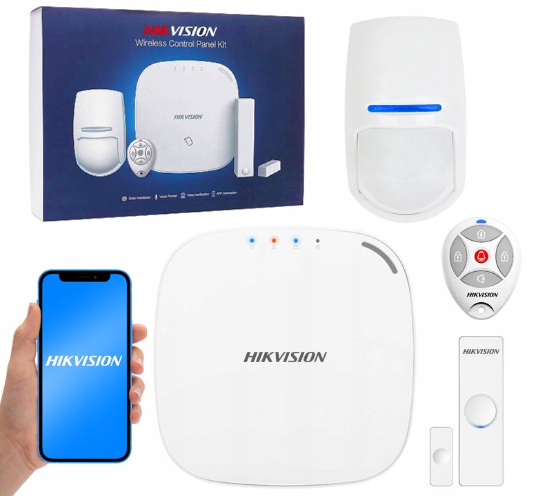 ALARM BEZPRZEWODOWY HIKVISION GPRS SMS PILOT PIR - 10899950105 ...