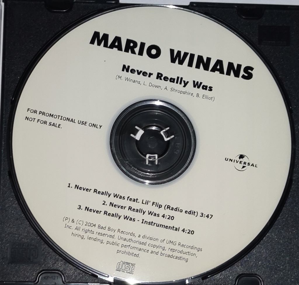Купить CD MARIO WINANS Never Really Was Radio Edit ПРОМО: отзывы, фото ...