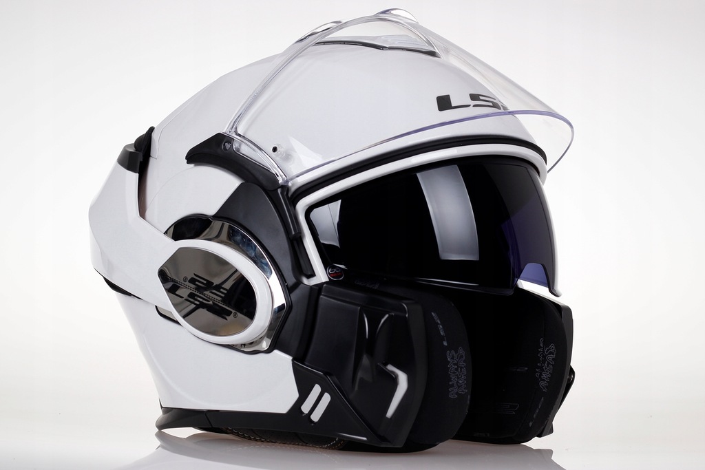 LS2 FF399 VALIANT white KASK SZCZĘKOWY BIAŁY rozm.XXL - 17304601937 ...