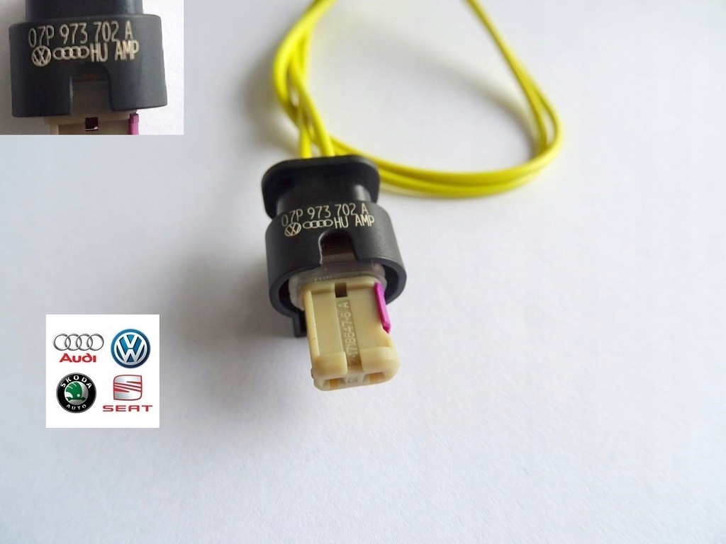 KOSTKA ELEKTRYCZNA WTYCZKA NOWA VW AUDI 07P973702A - 11846973391 ...