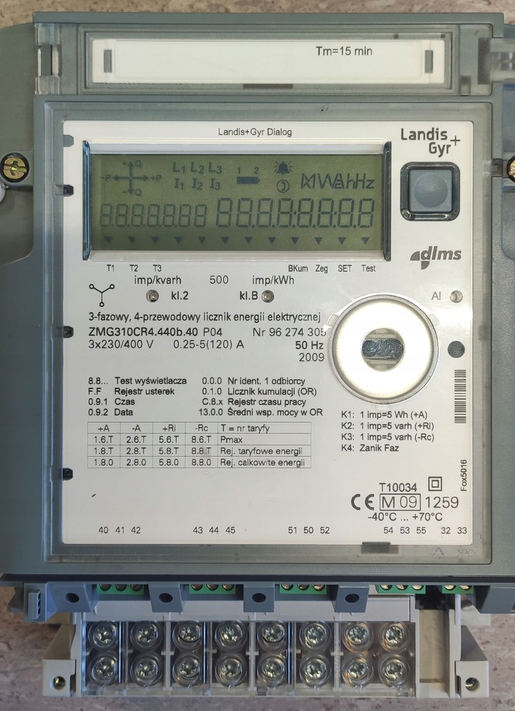 Licznik energii elektrycznej Landis ZMG310CR4 - 12726057197 - oficjalne archiwum Allegro