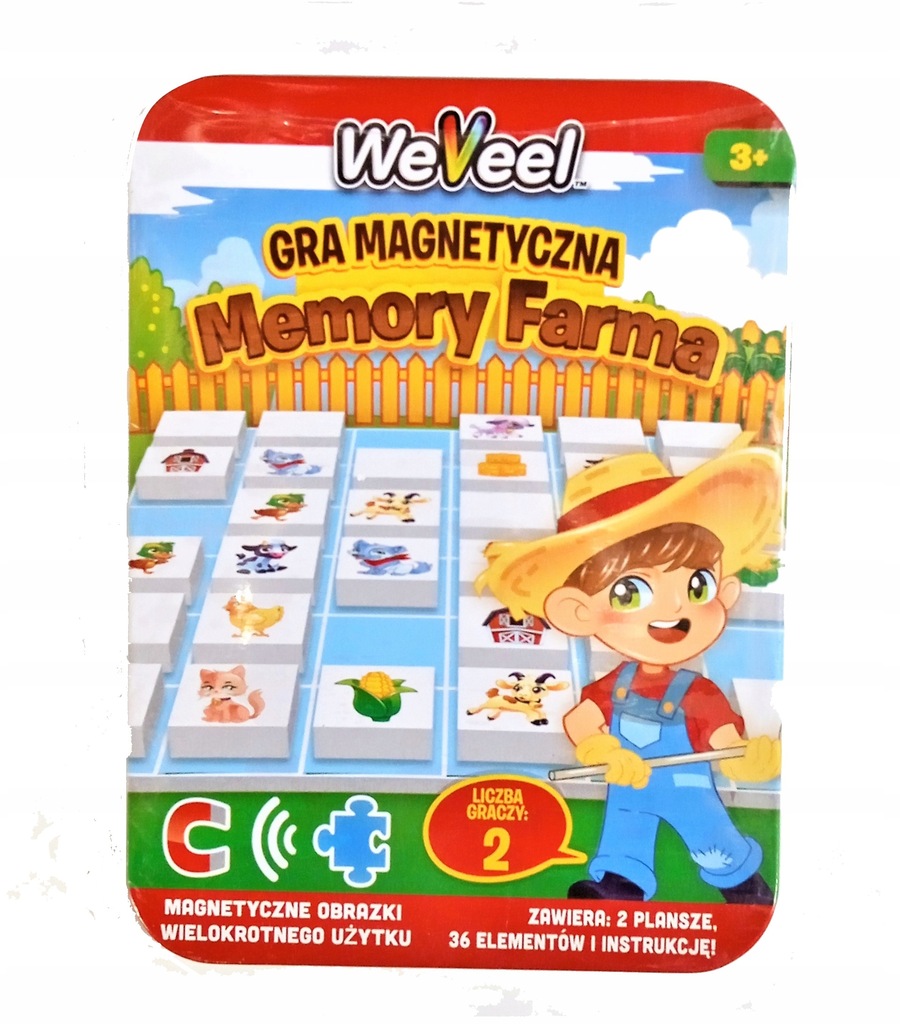 Weveel gra magnetyczna WEVEEL MEMORY FARMA - 13457205558 - oficjalne archiwum Allegro