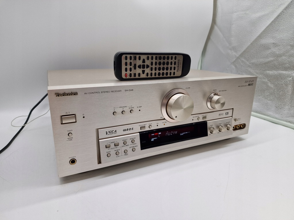 TECHNICS SA-DA8 AMPLITUNER + ORYGINALNY PILOT TOP! - 13438076611 - oficjalne archiwum Allegro
