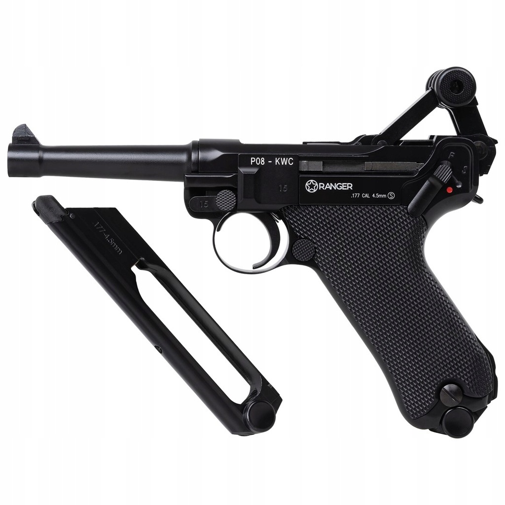 PISTOLET P08 Parabellum kal 4,5 mm BBs BLOW BACK FULL METAL RANGER - 12838863471 - oficjalne ...