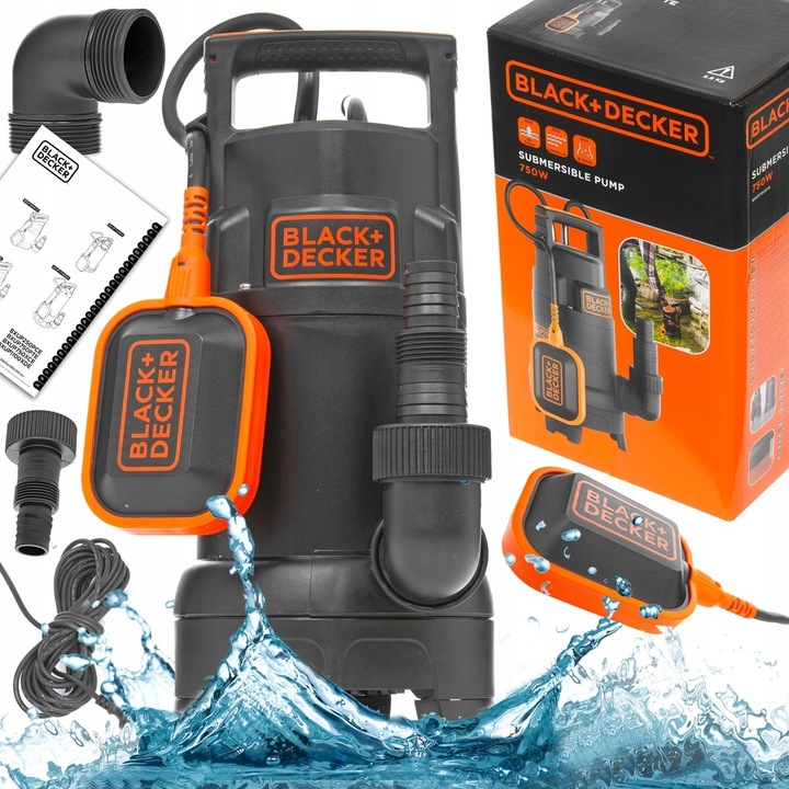 Купить МОЩНЫЙ НАСОС BLACK DECKER ДЛЯ ЧИСТОЙ, ГРЯЗНОЙ ВОДЫ: отзывы, фото ...
