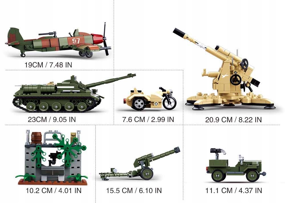 K2 Klocki LEGO + ZESTAW Bitwa pod Kurskiem 998 el. - 11560254493 ...