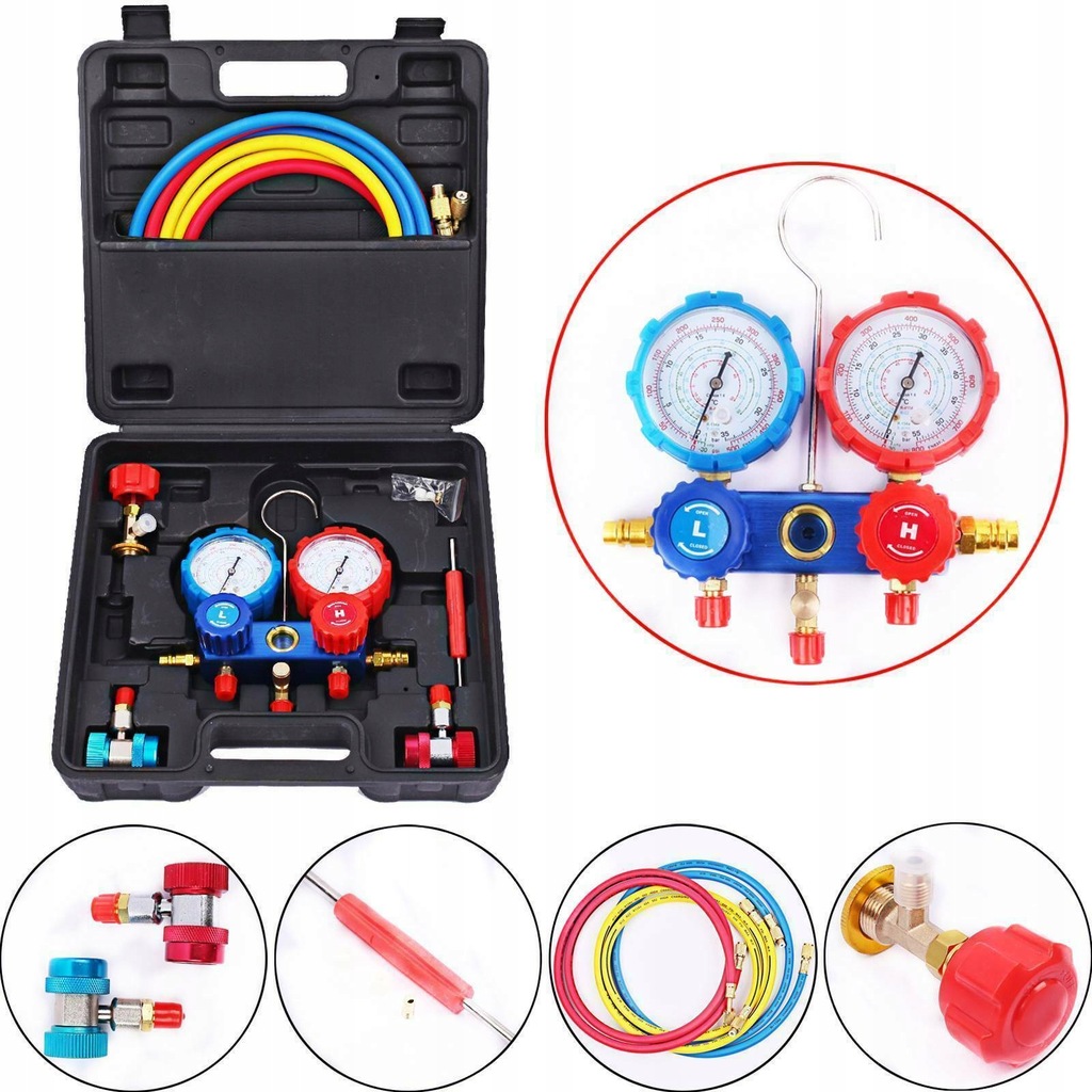 TESTER SZCZELNOŚCI MIERNIK KLIMATYZACJI MANOMETRY - 11833402161 ...