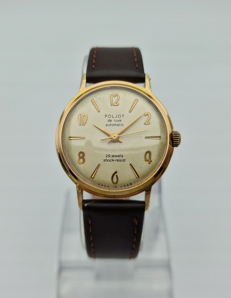 POLJOT AUTOMATIC DE LUXE 29J LATA 60-TE - IDEAŁ - 14503930600 - oficjalne archiwum Allegro