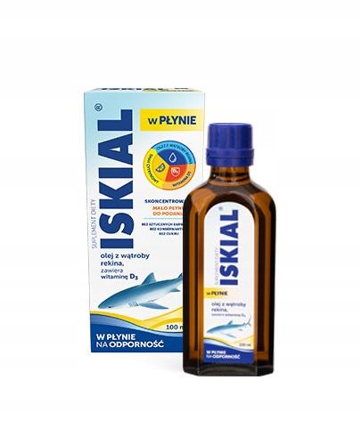 Iskial w płynie olej z wątroby rekina tran 100ml - 12888972839 ...