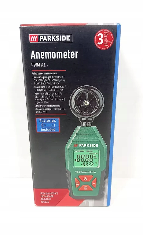 ANEMOMETR PARKSIDE PWM A1 - 12527499644 - oficjalne archiwum Allegro