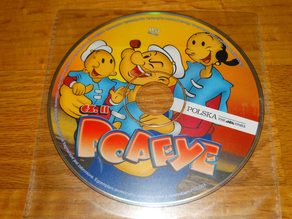 Popeye cz. 2 bajka dla dzieci VCD - 11591949010 - oficjalne archiwum ...