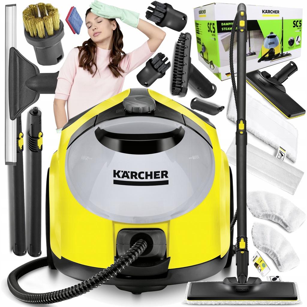 PAROWNICA KARCHER SC5 NAJWIĘKSZY BIG ZESTAW PRO XL - 10967677773 ...