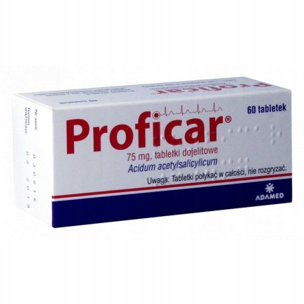 Proficar 75 mg 60 tabl serce kwas acetylosalicylow - 9958856313 ...