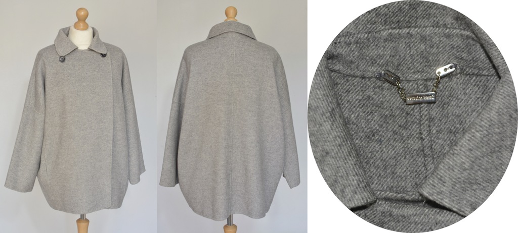 ZARA PŁASZCZ WEŁNA KASZMIR OVERSIZE 38 HANDMADE - 11364258921 - oficjalne archiwum Allegro