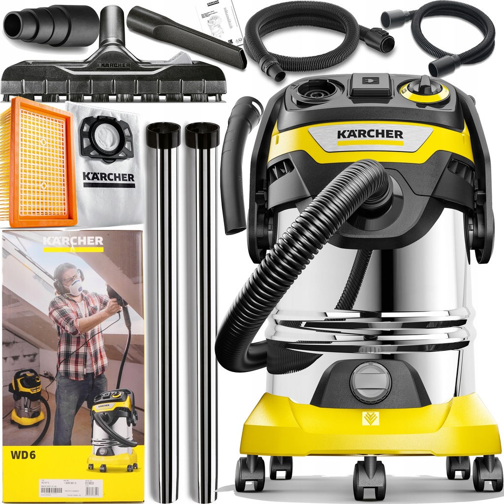 KARCHER ODKURZACZ PRZEMYSŁOWY WD6 PREMIUM OUTLET - 12200640862 ...