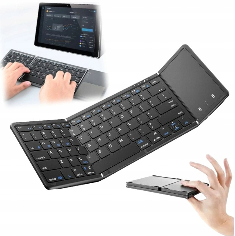 SKŁADANA KLAWIATURA BEZPRZEWODOWA BLUETOOTH B033 Z POLSKI - 15450475435 - oficjalne archiwum Allegro