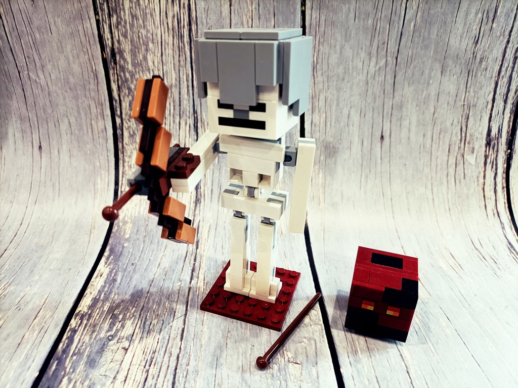 LEGO 21150 Minecraft Szkielet z kostką magmy Używa - 13529319870 ...