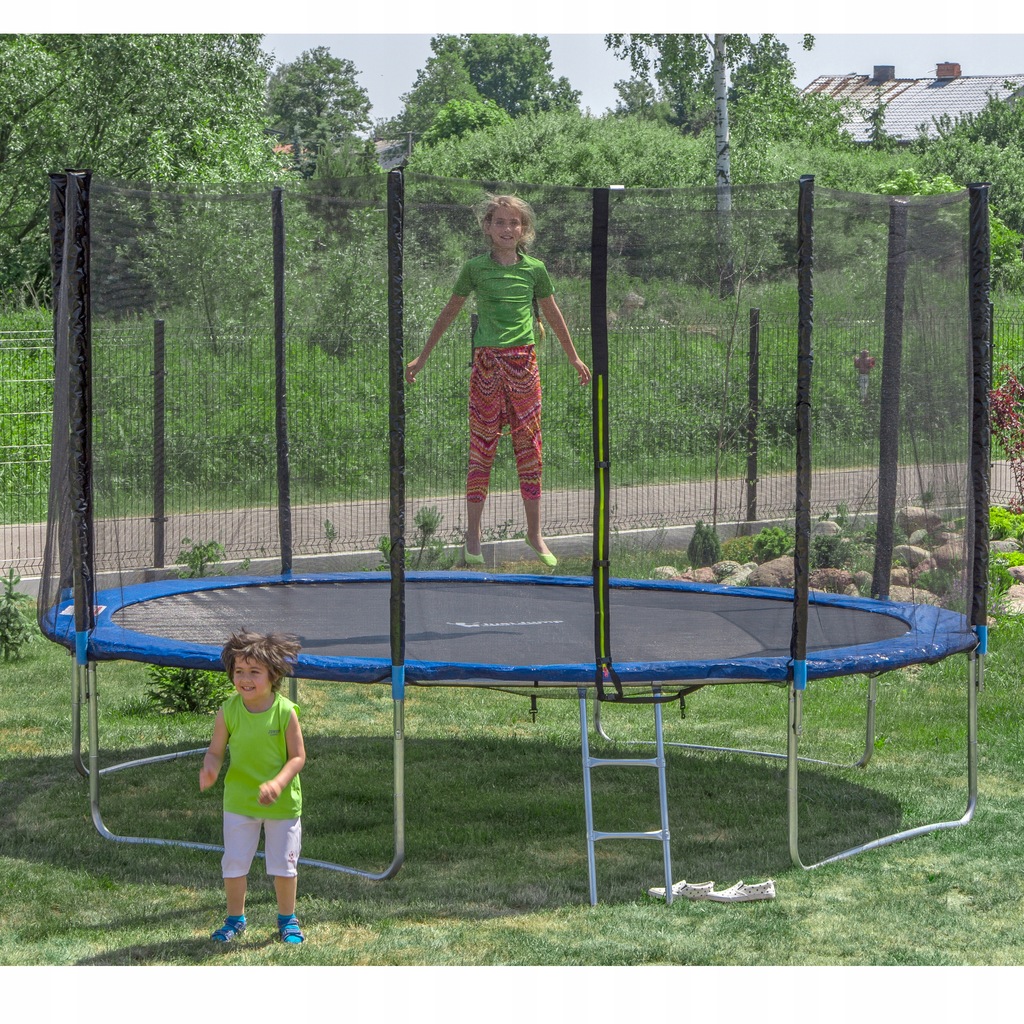 Купить БАТУТ 374 СМ/3,74 М СЕТКА + ЛЕСТНИЦА Just Jump: отзывы, фото и ...