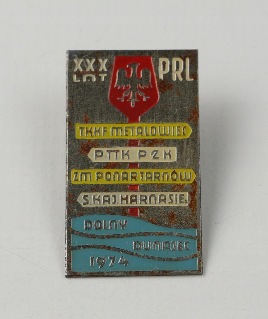 Rajd PTTK odznaka XXX LAT PRL 1974 - 12697358535 - oficjalne archiwum Allegro