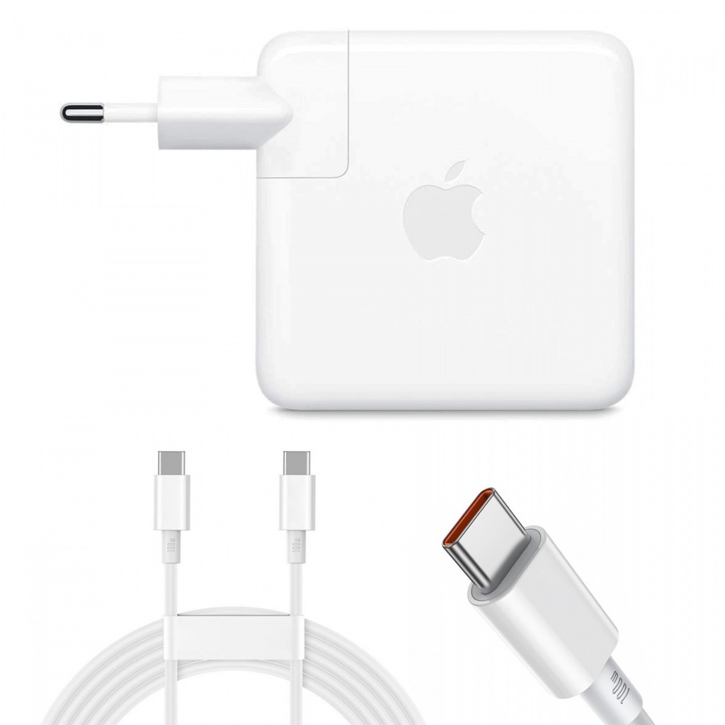 ORYGINALNY ZASILACZ APPLE 61W A1947 USB-C MACBOOK - 13281104556 ...