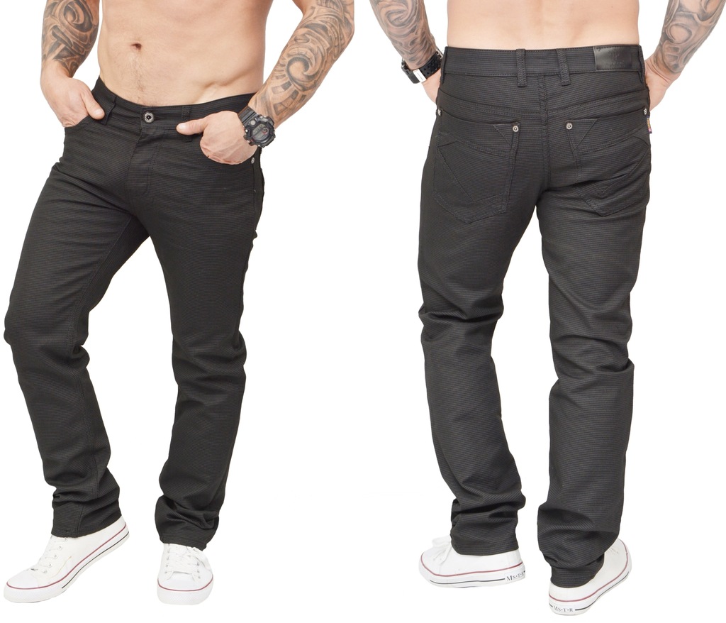 QD68 proste męskie SPODNIE jeans PAS 84cm r 31 - 7703082049 - oficjalne ...