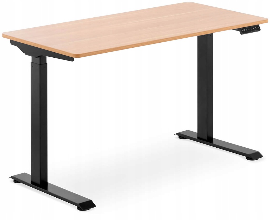ELEKTRYCZNE BIURKO PODNOSZONE CZARNO - BRĄZOWE - 11436982081 ...