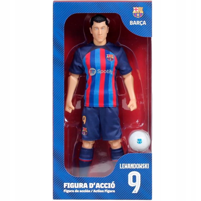 Figurka Robert Lewandowski FC Barcelona 30cm - 14842510734 - oficjalne archiwum Allegro