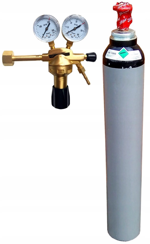 BUTLA GAZOWA AZOT AZOTOWA 10L REDUKTOR 40 BAR - 12391284861 - oficjalne archiwum Allegro