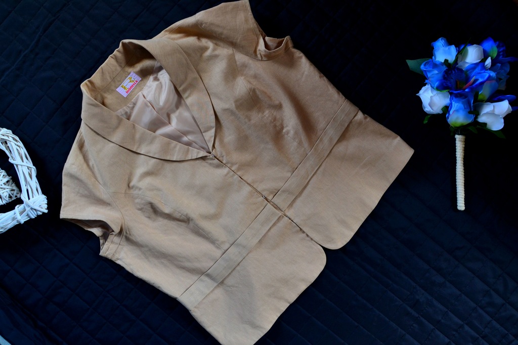 RIDDELLA~~ BEŻOWY NOWY ŻAKIET LNIANY 48/50 - 11200780052 - oficjalne ...