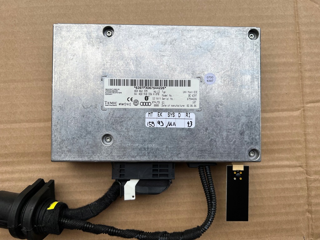 STEROWNIK MODUŁ BLUETOOTH AUDI A6 C6 A8 D3 - 13936337075 - oficjalne archiwum Allegro