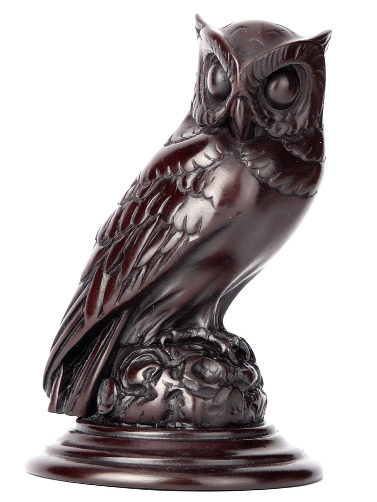 FIGURKA SOWA SYMBOL MĄDROŚCI ** KAMIEŃ na PREZENT - 7670525190 ...