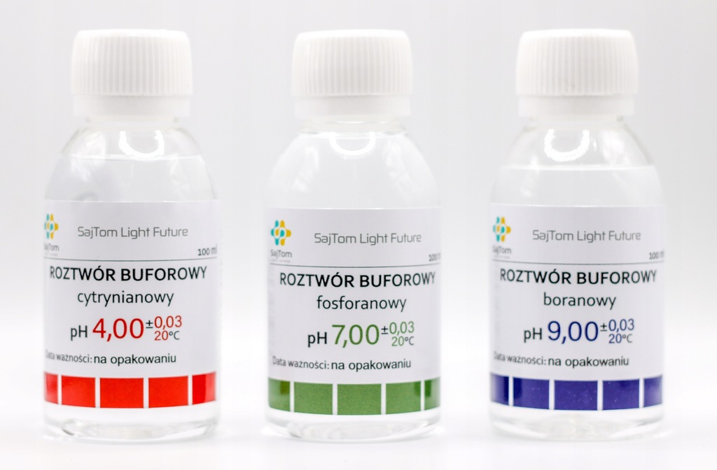 Bufory roztwory kalibracji sondy pH zestaw 4 7 9 - 11617982726 - oficjalne archiwum Allegro