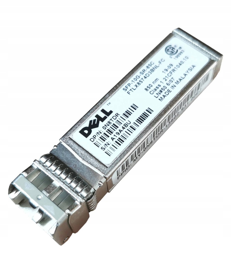 MODUŁ SFP+ DELL 10GB FTLX8574D3BNL-FC 0N8TDR N8TDR - 14489719704 ...