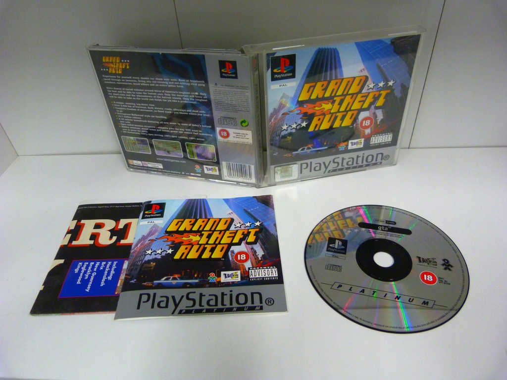 GTA GRAND THEFT AUTO + MAPA - PSX PS1 - 8244621203 - oficjalne archiwum ...
